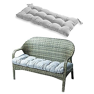 Indoor/Outdoor Bench Cushion, Swing Cushion, 51.2"x19.7", for Lounger Garden Furniture Patio Lounger Bench (Gray)