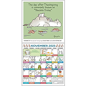 Sandra Boynton's Every Day's a Fabulous Holiday 2023 Wall Calendar