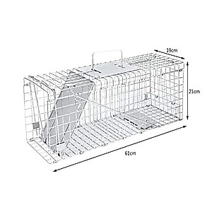 Humane Mouse Trap Rat Trap Rodent Trap Large Live Catch Cage, Easy to Set Up and Reuse, Suitable for Outdoor Indoor, Use in Home, Gardens, Garages - 24 in x 7.48 in x 8.26 in