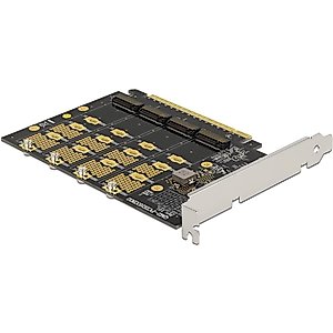 Delock PCI Express x16 Card to 4 x Internal NVMe M.2 Key M - Bifurcation