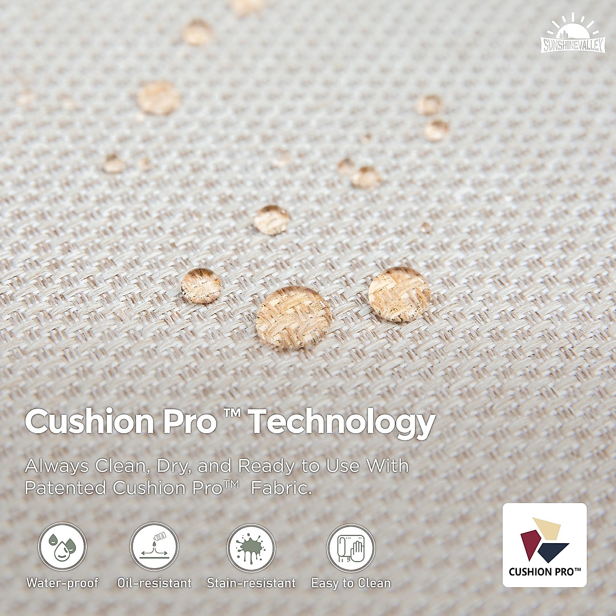 SUNSHINE VALLEY 4 Pieces Patio Furniture Set, High Back Rattan Outdoor Conversation Set with Thick Cushion and Coffee Table for Lawn Garden Backyard and Deck