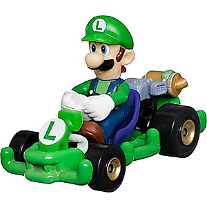 Hot Wheels Mario Kart Vehicle 4-Pack, Set of 4 Fan-Favorite Characters Includes 1 Exclusive Model, Collectible Gift for Kids & Fans Ages 3 Years Old & Up