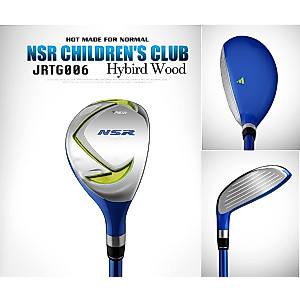 PGM Junior Golf Club Complete Set Includes Driver, Hybrid, 7, 9, Wedge Irons, Putter, Stand Bag Right Handed for Children Kids 6-8, 6 Pieces Youth Golf Clubs with 2 Headcovers for Boys & Girls