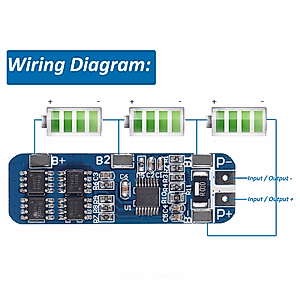 AEDIKO 5pcs 3S 10A BMS 18650 BMS Charger Module Li-ion Lithium Battery Protection Board Li-ion Charger Protection Module Over-Discharge/Over-Current