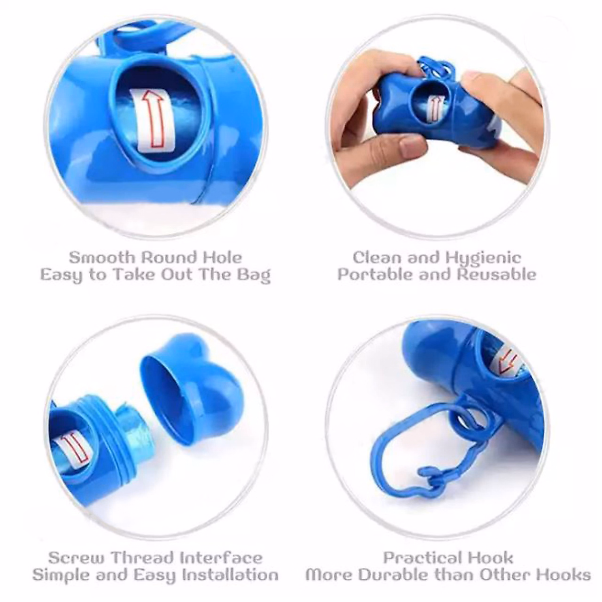 XL Collapsible Dog Food and Water Bowls with Bone-Shaped Waste Bag Holder, Includes 300 Biodegradable Bags - Set of Two 40 Oz Pet Feeding, Watering Bowls for Traveling, Camping, Hiking, and Kennel