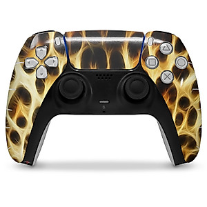 WraptorSkinz Skin Wrap compatible with Sony PS5 DualSense Controller Fractal Fur Leopard (CONTROLLER NOT INCLUDED)