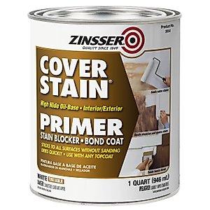 Rust-Oleum 3554 Zinsser High Hide Cover Stain Primer and Sealer, White 32 Fl Oz (Pack of 1)