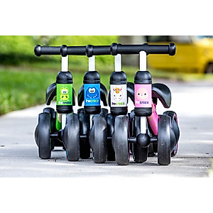 The Original Croco Ultra Lightweight and Sturdy Balance Bike.2 Models for 2, 3, 4 and 5 Year Old Kids. Unbeatable Features. Toddler Training Bike, No Pedal. (Green Dinosaur, Baby 8 Inch)