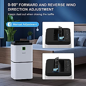 Lienuis 25 Pints Dehumidifiers for Home and Basements, Large Room, Bedroom, Bathroom, 2000 Sq. Ft. Dehumidifier with Drain Hose and Water Tank, Auto or Manual Drainage, 12H Timer, Auto Defrost, Child Lock