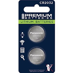 Premium CR2032 Battery Lithium 3V Coin Cell - Japanese Engineered High Capacity Batteries (2 Pack)