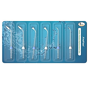 Replacement Heads for Waterpik Water Flosser (2 Classic Jet Tips & 2 Orthodontic Tips & 2 Plaque Seeker Tips)