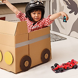 Remote Control Car, High Speed Race Drift Rc Cars Toy with Led Light Spray Function, Classic Look 4-Channel Remote Control Car, Kids Outdoor Toys for Boys Girls Birthday Gifts (Battery red)