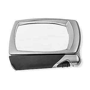 Carson LED Lighted 2.5X Power Rectangular Magnifier with Folding Collapsible Handle (MJ-30)