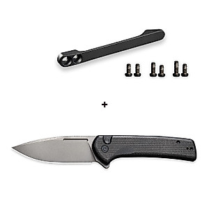 CIVIVI Conspirator Bundled Titanium Pocket Clip, Great EDC Knife Set