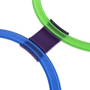 GOODLYSPORTS 2-In-1Hopscotch & Bean Bag Toss,Combine Hopscotch Rings with Bean Bag Toss Game, Bean Bag Toss Game for Kids,Hopscotch Outdoor Game,Agility Rings,Fun Playground Toys for Boys and Girls