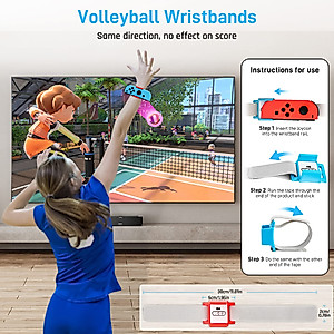 FANPL Switch Sports Accessories Bundle for Nintendo Switch Sports 2022, 10 in 1 Sports Game Accessories Kit with Fencing Game Swords, Wrist Bands, Leg Straps, Tennis/Badminton Rackets, Bowling Grip