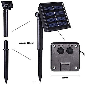 LIUPENGWEI Solar String Light, 50LED Outdoor Crystal Ball Christmas Decorative Lights Christmas Tree Lawn Garden Home Solar Water Dew Lamp Garden Ghost Light