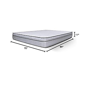 DREAMFOAM Bedding Doze 11" Plush Pillow Top Mattress, Cal King