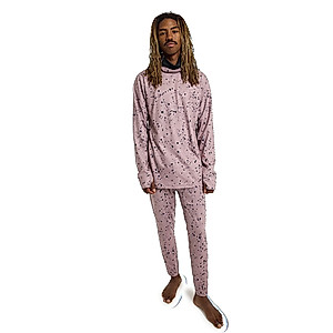 Burton Men's Standard Midweight Base Layer Pants, Elderberry Spatter, Medium