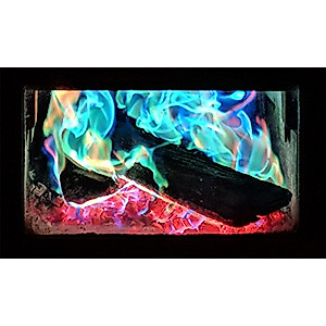 Mystical Fire Merlin’s Fire Colorant Vibrant Long-Lasting Pulsating Flame Color Changer for Indoor or Outdoor Use 0.882 oz Packets 25 Count Box