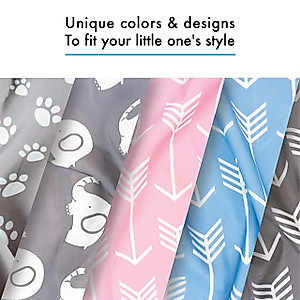 Mommy Leche Nursing Pillow Cover for Baby Girls and Boys | Soft Water Resistant and Machine Washable Fabric | Unisex Grey Paw Print Design | Great for Breastfeeding and Bottle Feeding Mothers