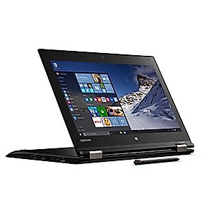 Lenovo Thinkpad Yoga 260 2-in-1 Business Laptop - 12.5in; IPS Touchscreen (1366x768), Intel Core i5-6200U, 180GB SSD Opal2, 8GB DDR4, Backlit Keys, Windows 10 Pro - Black (Renewed)