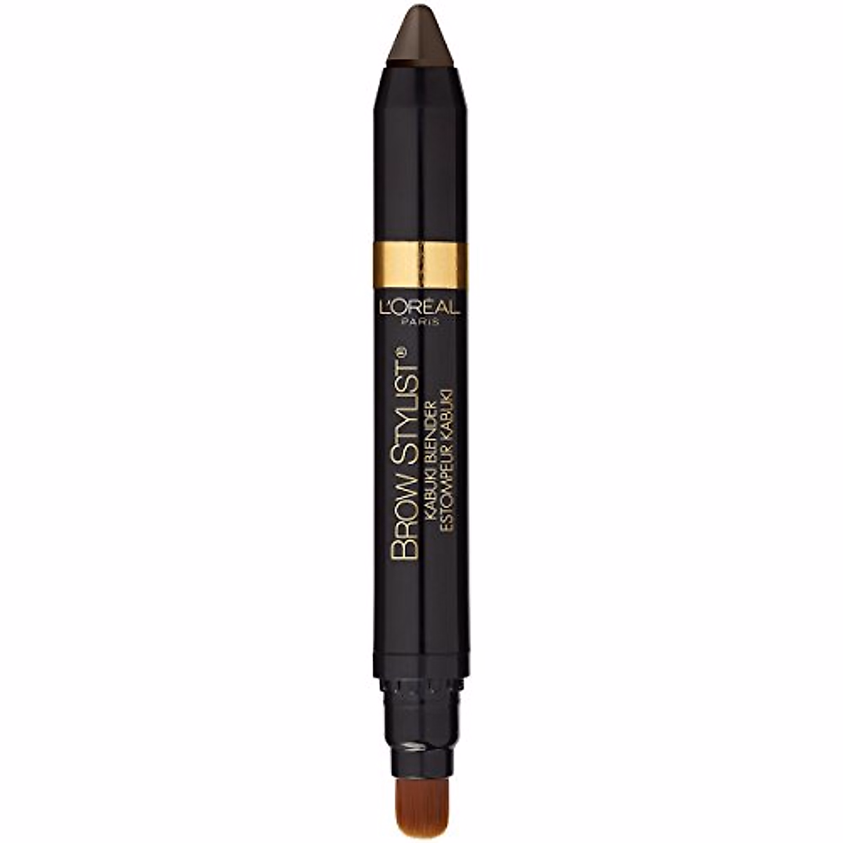 L'Oreal Paris Brow Stylist Kabuki Blender Brow Crayon, Brunette, 0.05 oz.