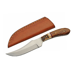 Full Tang Stainless Steel Blade Stag Wooden Handle 7.25 inch Edc Hunting Knife