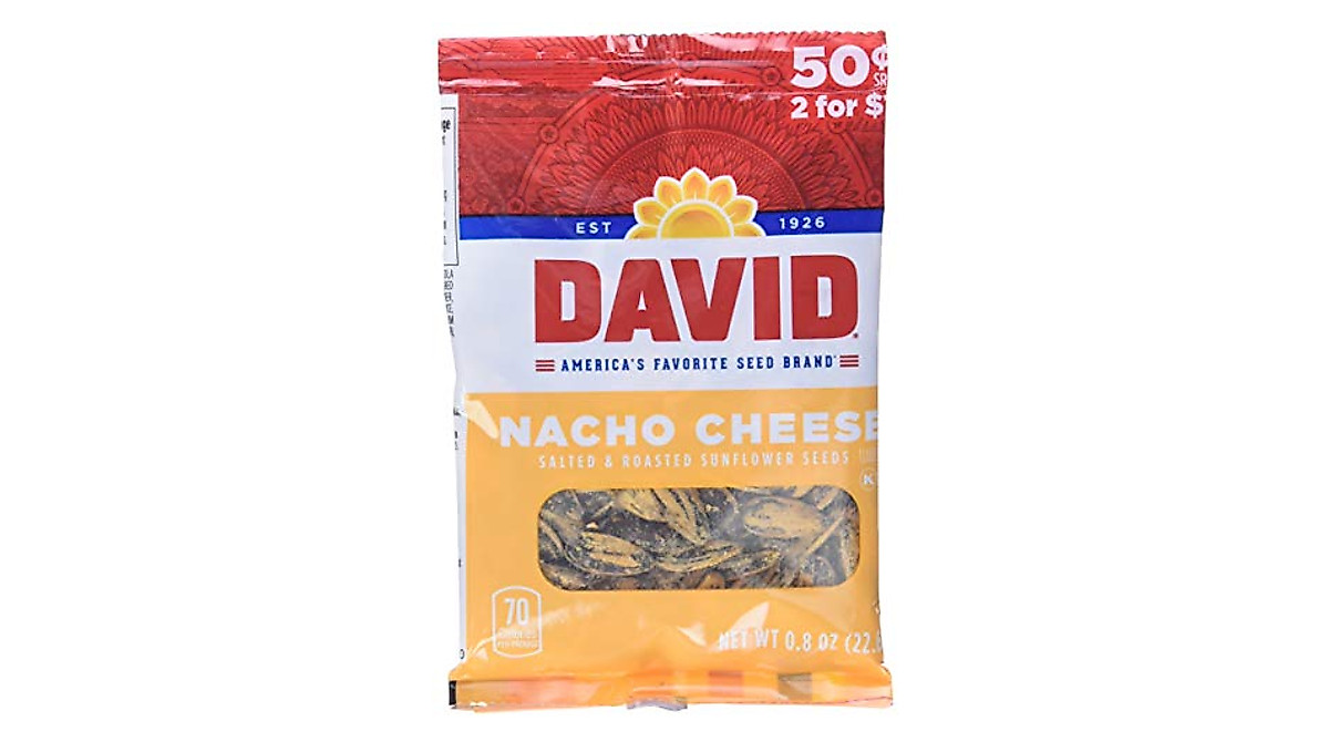 David Nacho Cheese Sunflower Seeds - 36 Count Pack