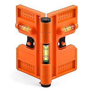 RONGPRO Magnetic Post Level, Folding Magnetic Post Level with Elastic Loop for Hands-free Work