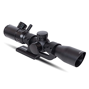 Monstrum 3-9x32 Rifle Scope with Rangefinder Reticle | ZR250 H-Series Offset Scope Mount | Bundle