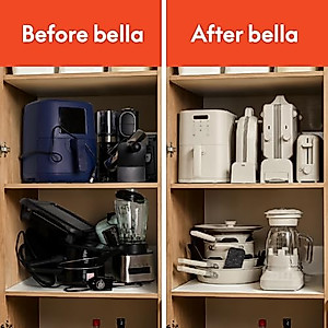 bella 2 Slice Slim Toaster, Fits-anywhere™ Kitchenware, 6 Setting Shade Control with Reheat & Cancel Buttons, Removable Crumb Tray, 10” Long Slot, Anti Jam & Auto Shutoff, 900 Watt, Oatmilk