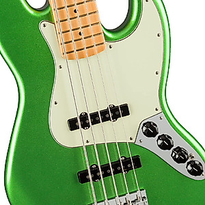Fender Player Plus 5-String Jazz Bass, Cosmic Jade, Maple Fingerboard
