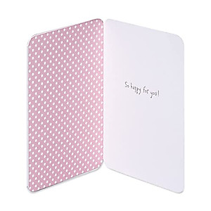 American Greetings New Baby Girl Card (Bear with Balloon)