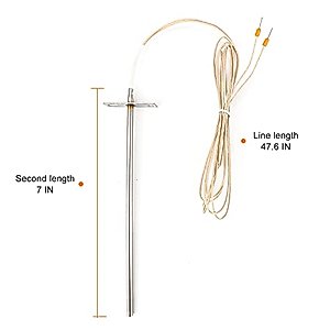 Grisun Replacement for Traeger Digital Controller kit, for Traeger Pellet Wood Pellet Grills, Replacement Parts Replace for BAC236, with 7" RTD Temperature Sensor