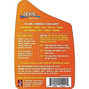 Lexol E301125500 pH-balanced Leather Cleaner, 16.9 oz