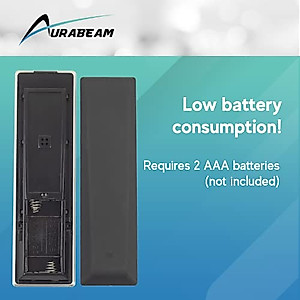 Aurabeam XRS321 Replacement Sound Bar Remote Control for Vizio Home Theatre for Models S2920W-C0, S2920W-C0R, S3820W-C0, S3821W-C0, S3821W-C0R