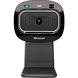 Microsoft LifeCam HD-3000 for Business with built-in noise cancelling Microphone, Light Correction, USB Connectivity with universal attachment base, for video calling on Microsoft Teams/Zoom