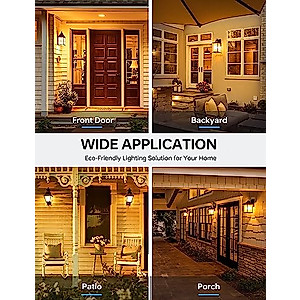 KINDEEP Yellow LED Bug Light Bulbs Outdoor 23W, A21 Amber Light Bulb 150W-200W Equivalent, 2000K Outdoor Light Bulbs for Porch, Patio, Deck, Backyard, E26 Base, Non-Dim, 2 Pack