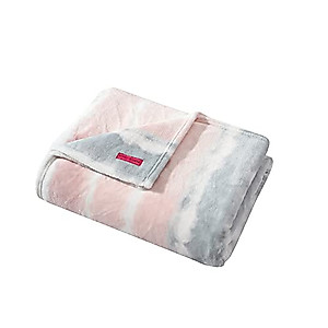 Betsey Johnson Home | Plush Collection | Throw - Ultra-Soft & Cozy Fleece, Lightweight & Luxuriously Warm, Perfect for Bed or Couch, Tie Dye Cloud 50 x 70