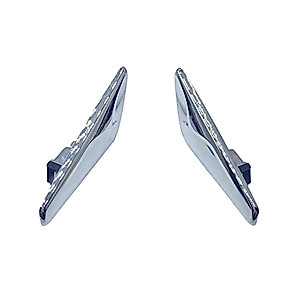 DJF 51117338569+51117338570 2pcs Front Fender Right + Left Side Chrome Finisher Fit for BMW X3 F25 X4 F26 2013-2017