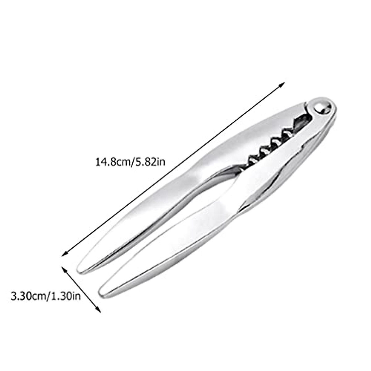 Hemoton Lobster Crackers Crab Plier Crab Leg Cracker Nut Walnut Opener Tool Stainless Steel Seafood Crackers (Silver)