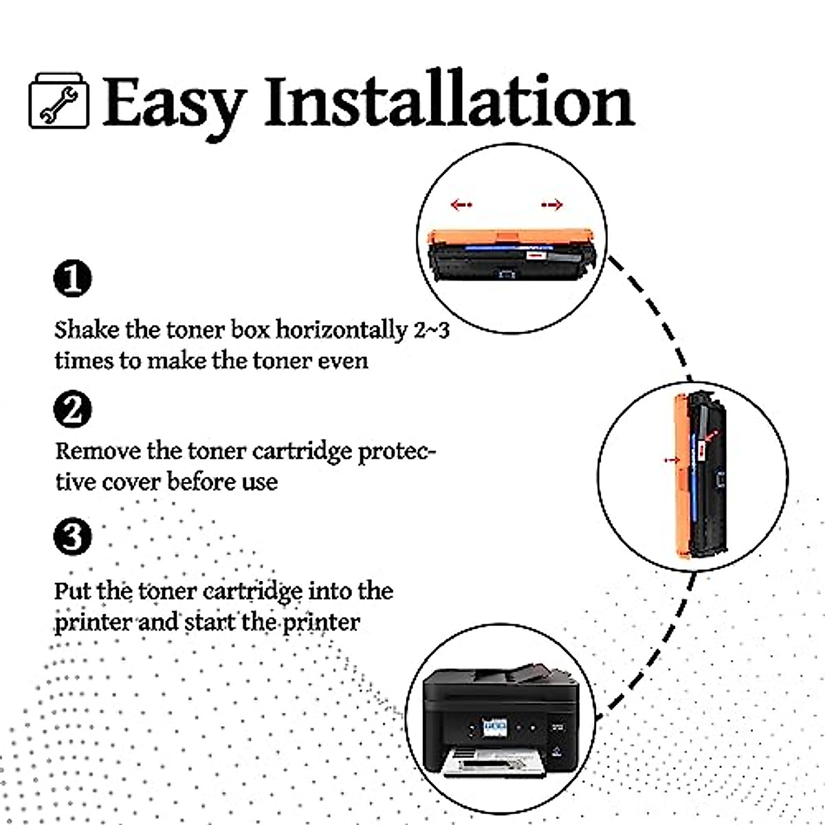CE340A CE341A CE342A CE343A Toner Cartridge Replacement High Yield Compatible for HP Color Laserjet Enterprise 700 Color M775dn M775f M775z M775z+ Printers Cyan