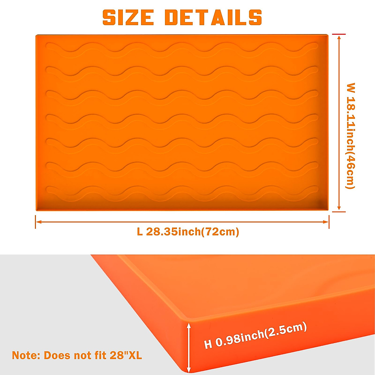 Silicone Griddle Mat for Blackstone 28 inch Heavy Duty Grill Cover Food-Grade Silicone Protective Cover All Season Cooking Blackstone Protector Protect from Dirt and Rust