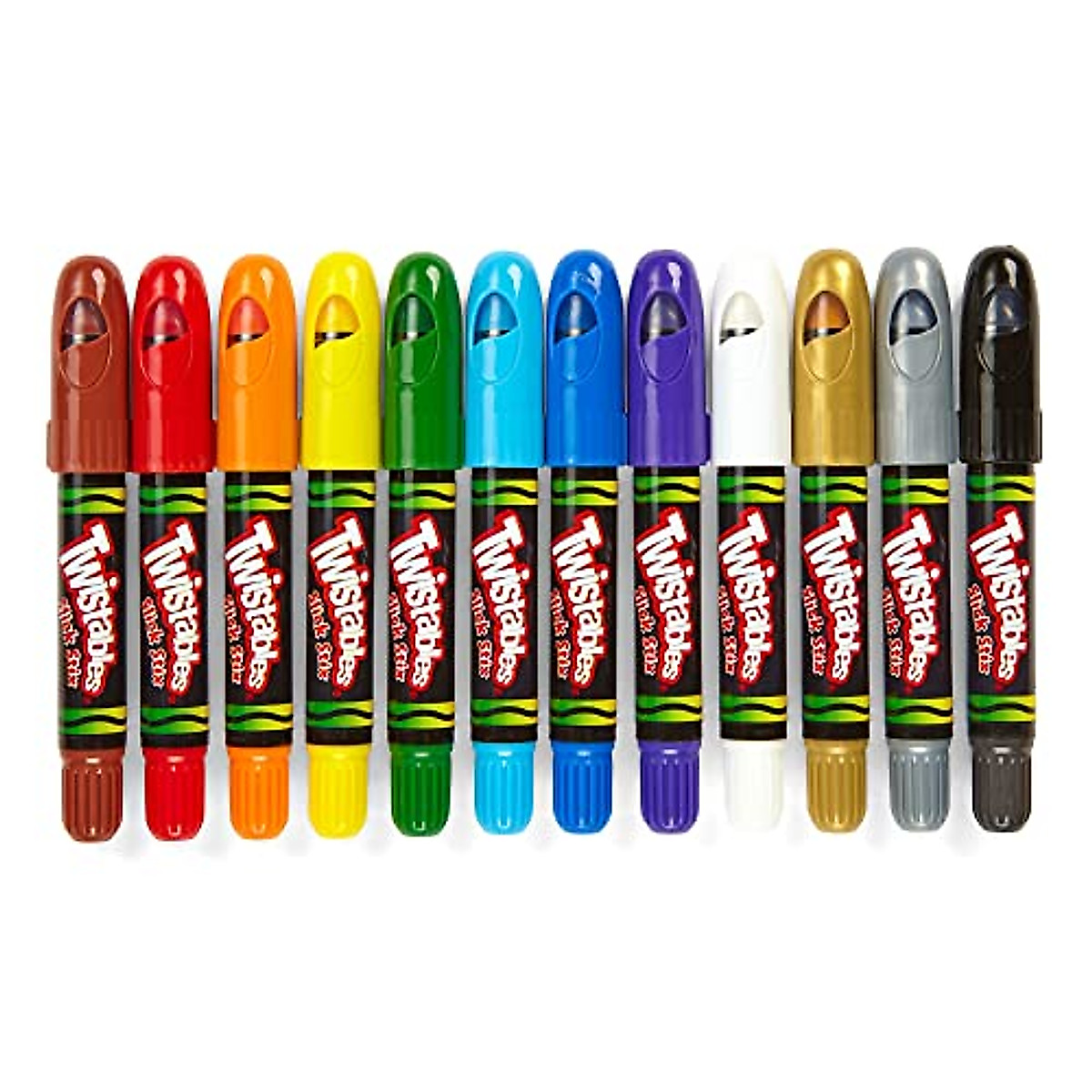 Crayola Twistables Slick Stix Crayons, 12 Count, Oil Pastel Alternative, Ages 3 & Up, Assorted
