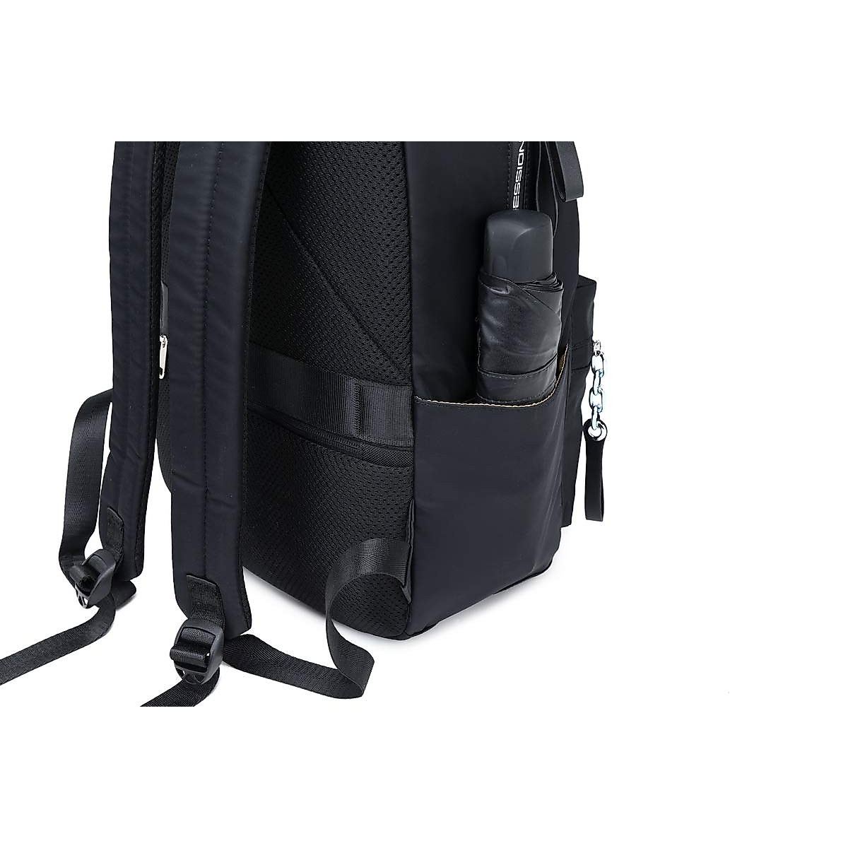 Acmebon Girl College Backpack Classic Solid Color Backpack Simple Casual Bag Black