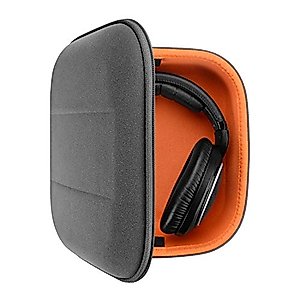 Geekria Shield Headphones Case Compatible with Sennheiser HD660s 2, HD 560S Case, Large-Sized Over-Ear Headphones, Replacement Hard Shell Travel Carrying Bag with Cable Storage (Microfiber Grey)