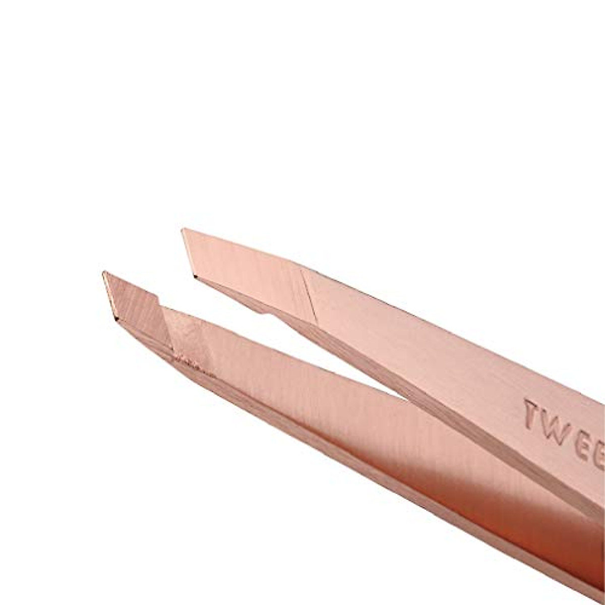 Tweezerman Rose Gold Petite Point and Slant Tweezer Set with Travel Case