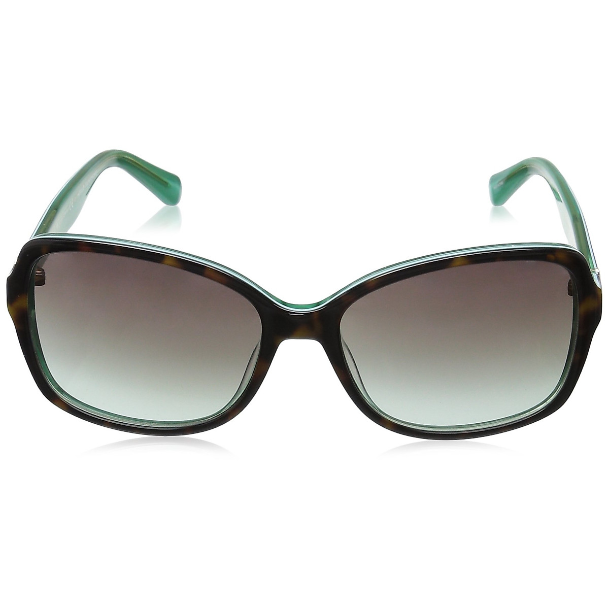 Kate Spade New York womens Ayleen Sunglasses, Havana Green/Gray Gradient Aqua, 56 mm US