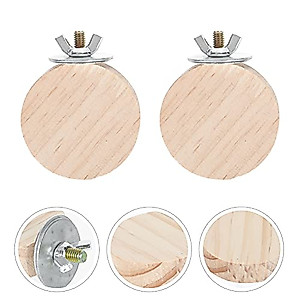 Yardwe Wooden Toys Wooden Toys Bird Toy Climbing Toys 6 Pcs Bird Perch Bird Platform Stand Bird Playground Stand Bird Stand Wood Stand Platform Natural Bird Toy Climbing Toys Chew Toys Chew Toys